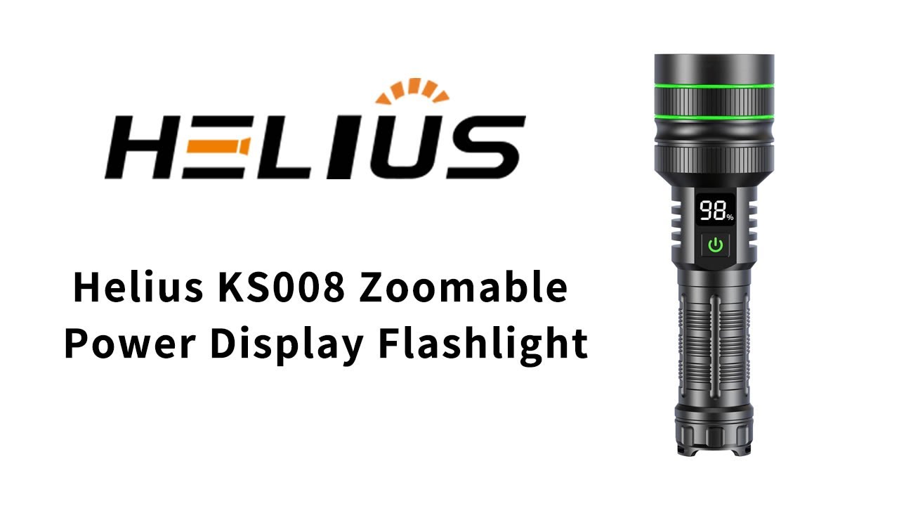 Helius KS008 Zoomable Power Display Flashlight - YouTube