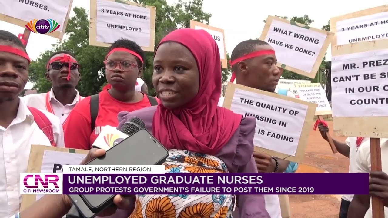 Unemployed nurses protest over government's failure to post them since ...