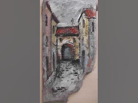 Декоративное панно на камне - YouTube