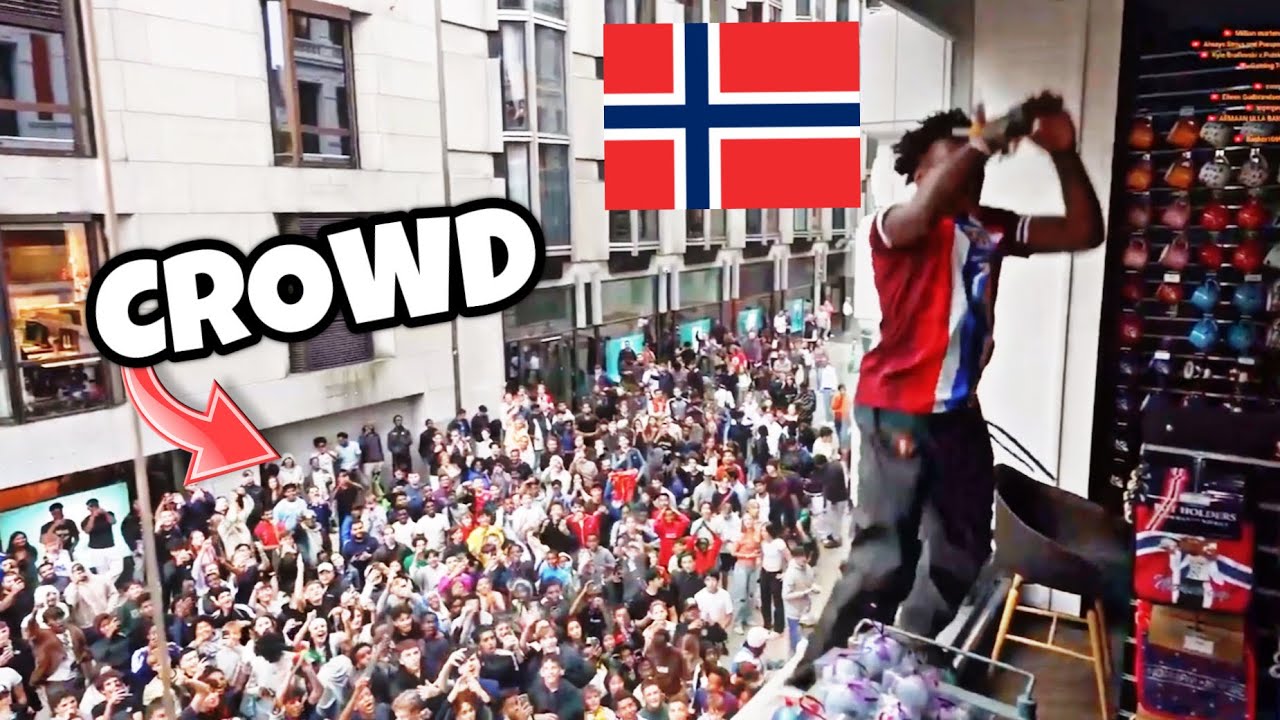 SPEED DOES "SUIIII" IN OSLO WITH "ENTIRE CROWD" (NORWAY STREAM🇳🇴) - YouTube
