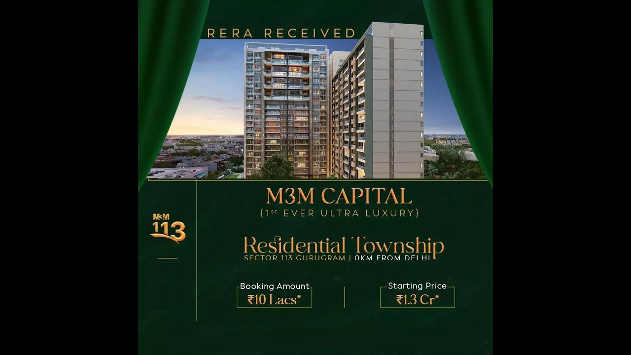 M3m capital 113 Gurgaon a best residential project on Dwarka Expressway ...
