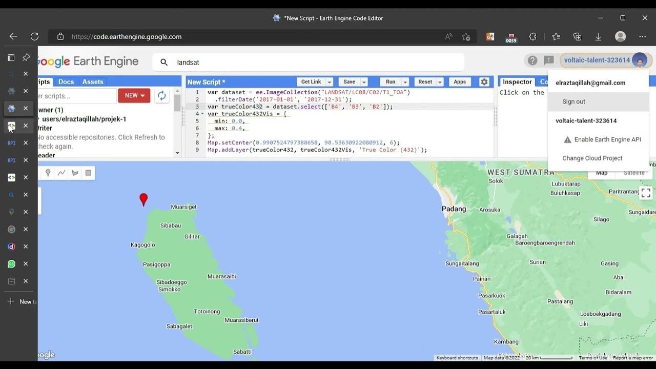 how enable google earth engine api - YouTube