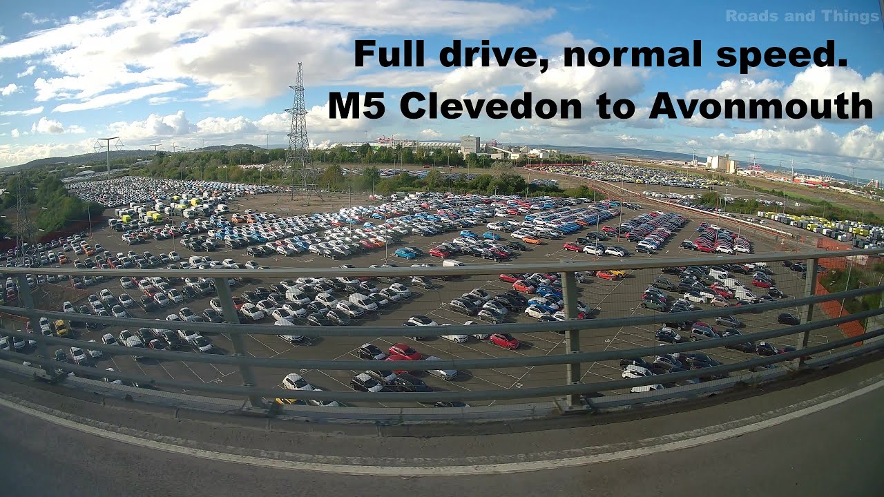 M5 Clevedon to Avonmouth, Somerset (North), England, UK. - YouTube