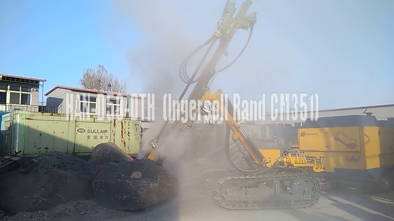HAN-D50-DTH (Ingersoll Rand CM351) pneumatic crawler rock drilling rig ...