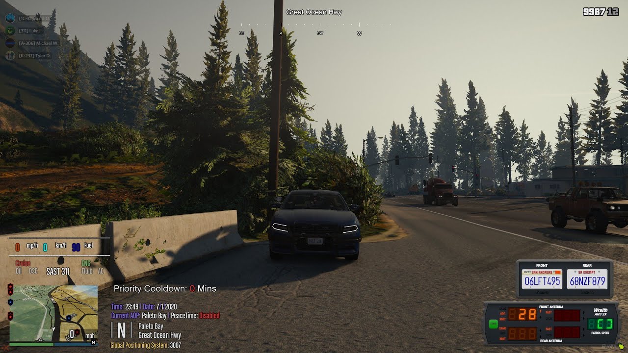 Crossfire Networks Roleplay #8 - Running Radar [Law Enforcement] - YouTube