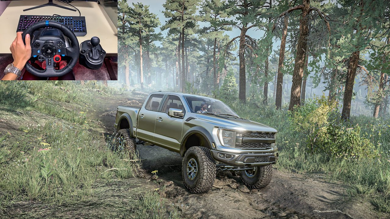 Snowrunner - Ford Raptor Extreme Forest Off Road | Logitech G29 ...