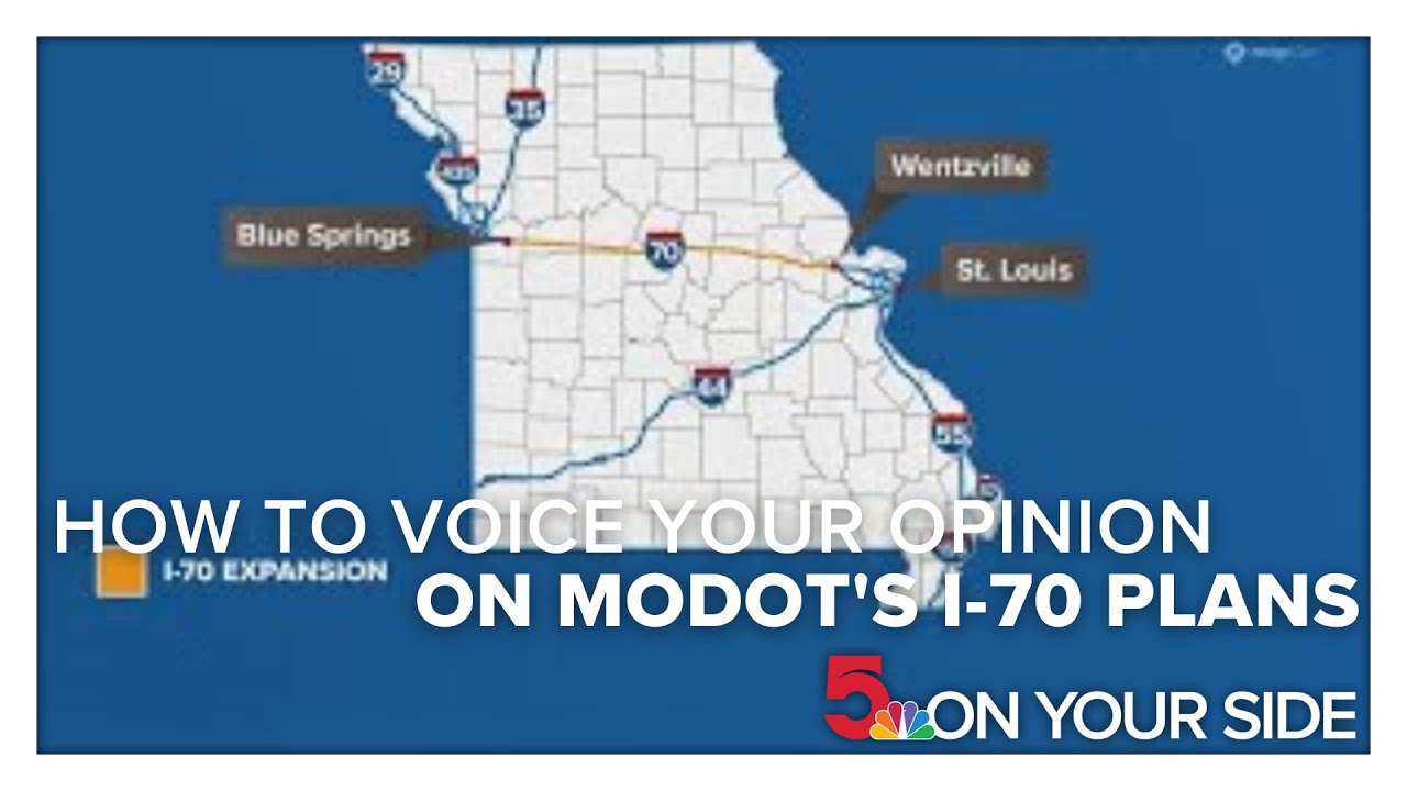 How to voice your opinion on MoDOT's I-70 plans - YouTube