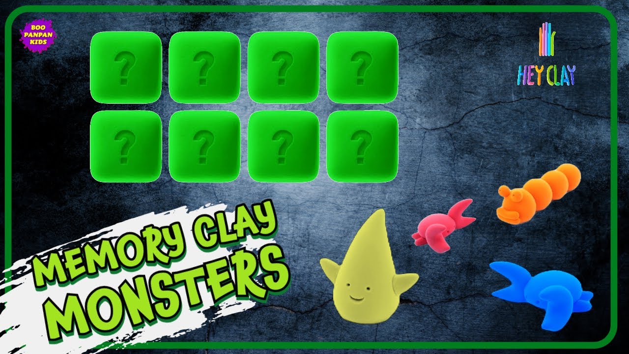 Hey Clay : Memory Clay monster game |Boopanpankids - YouTube