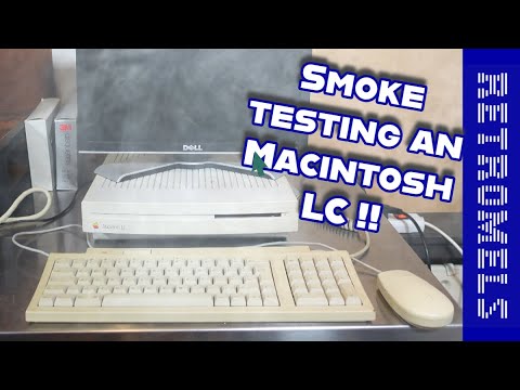 Macintosh LC with Blue SCSI! | RM Smoke testing | - YouTube