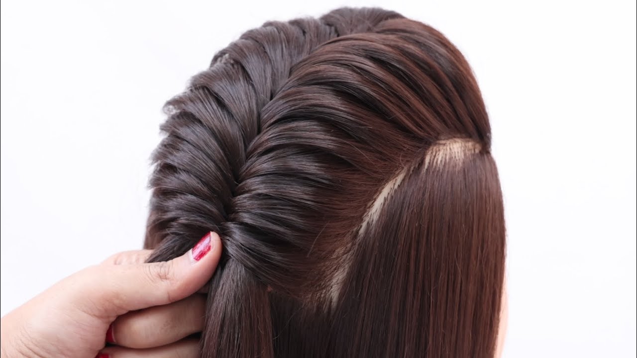 2 simple hairstyle for wedding function | hairstyle for long hair ...