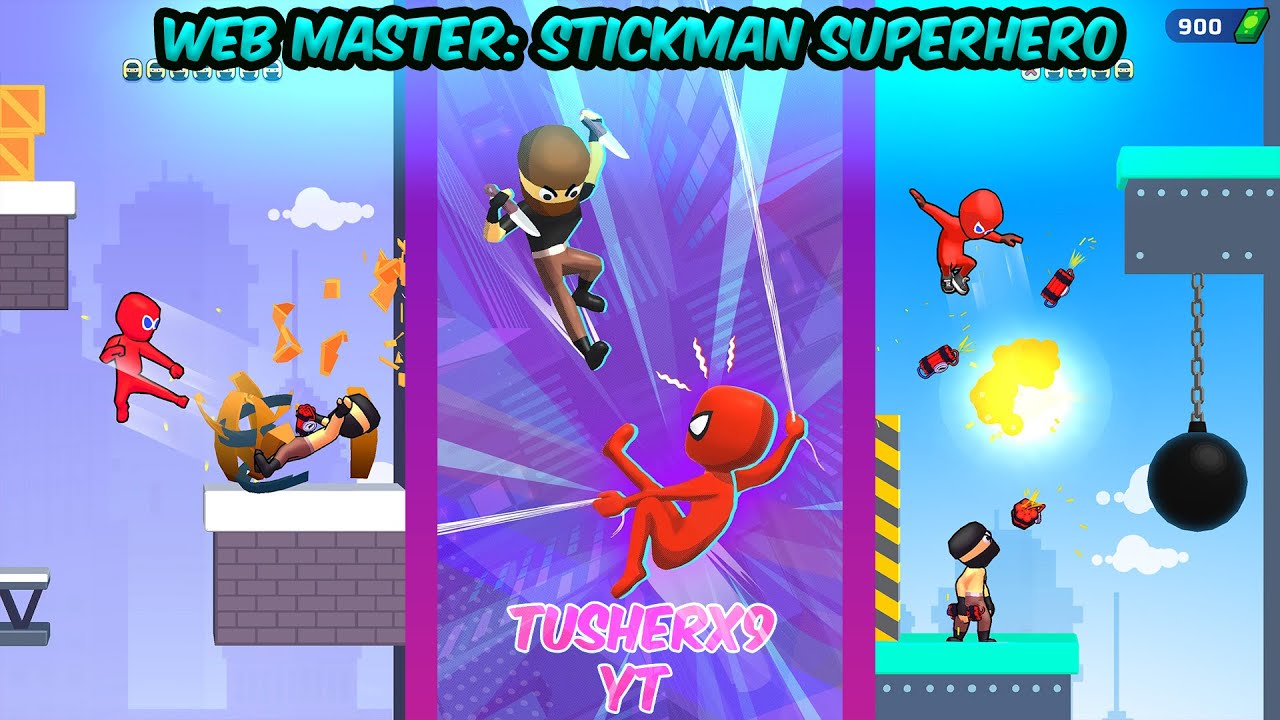 Web Master: Stickman Superhero #webmaster #gaming #video #gameplay # ...