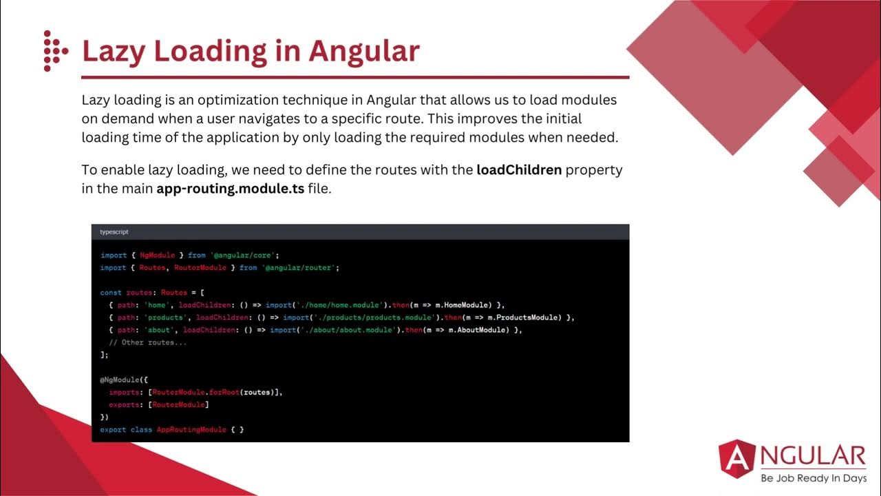 Mastering Angular Modules & Lazy Loading: Advanced Topics Unveiled | Chapter 9.1/10 Advanced ...