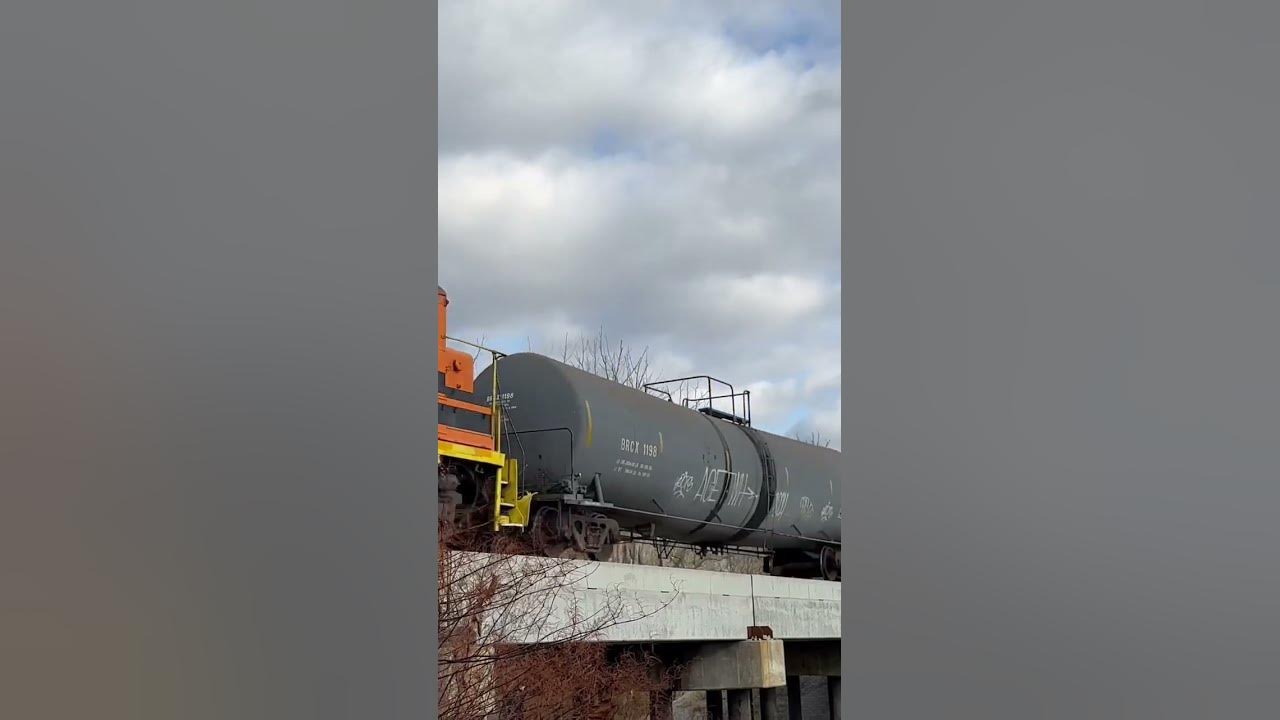 CF&E Train FWCH with IORY 4813 an ex BNSF Dash 9 #trains #railfanning #dash9 #freighttrain # ...