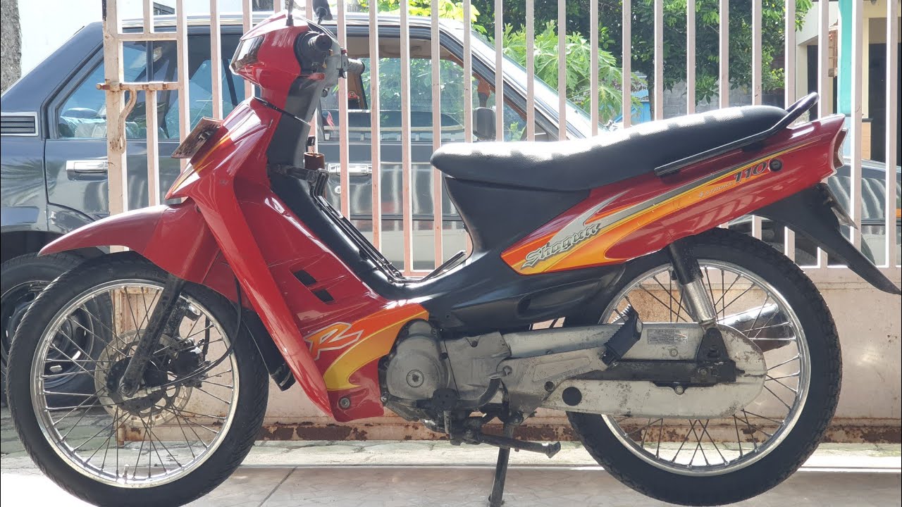 Dijual Suzuki Shogun Kebo merah tahun 1999 full original - YouTube