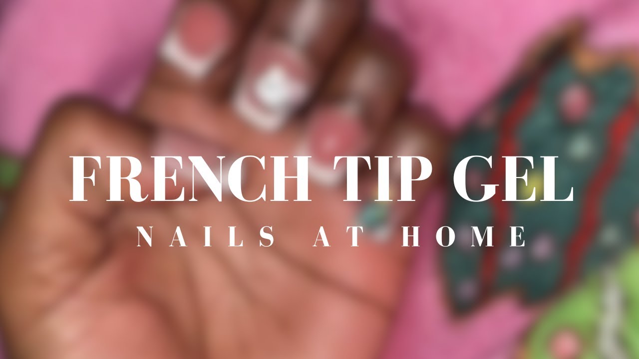 DIY French Tip Nails at Home – Easy & Stunning Tutorial💅🏾💎🎀 - YouTube