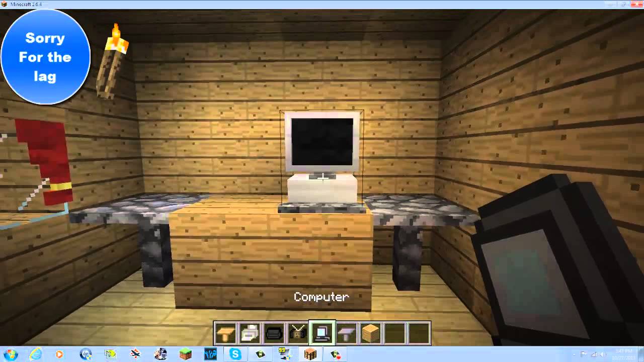 My recording studio in minecraft - YouTube