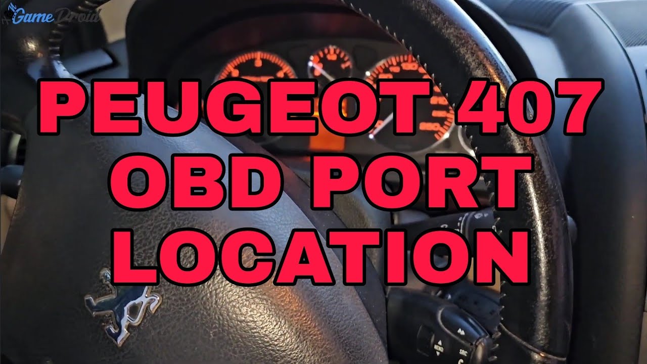 Peugeot 407 2004 - 2018 OBD2 Diagnostic Port Location 🔧🚗👨‍🔧 - YouTube