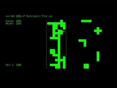Advent of Code 2022 day 17 (in Pascal, on 8-bit CP/M) - YouTube