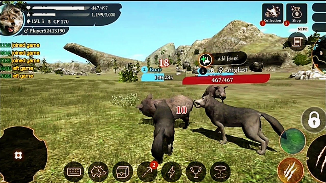 THE WOLF GAME ll THE WOLF GAMEPLAY IN MOBILE ll THE WOLF GAME - YouTube