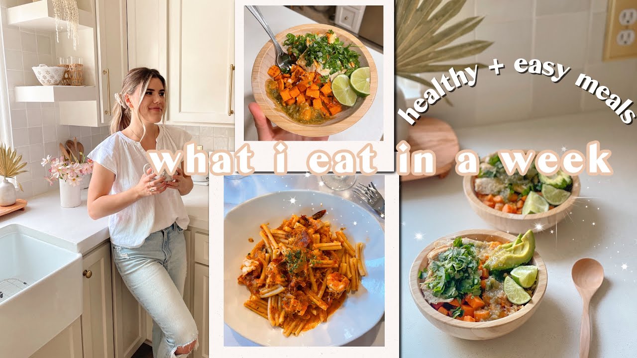 what I eat in a week for DINNER | healthy, quick + nourishing weeknight ...