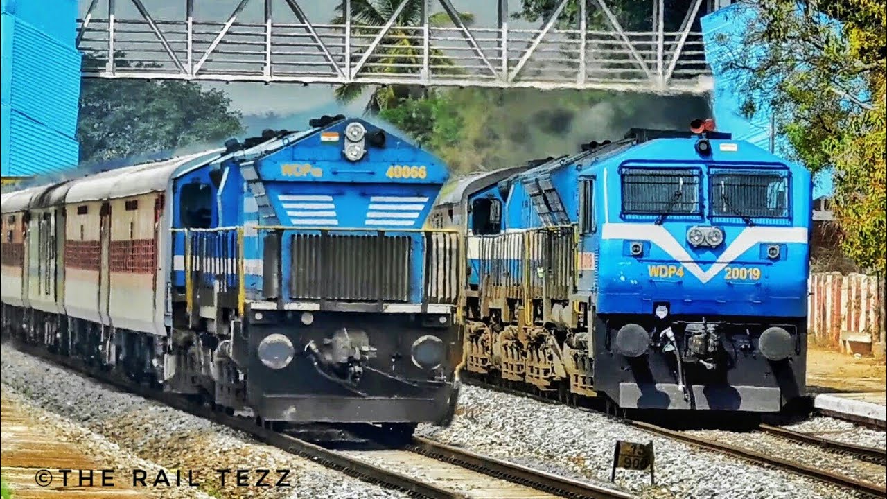 BLEED BLUE LOCOMOTIVES AND SPEEDING LHB TRAINS "INDIAN RAILWAYS" - YouTube