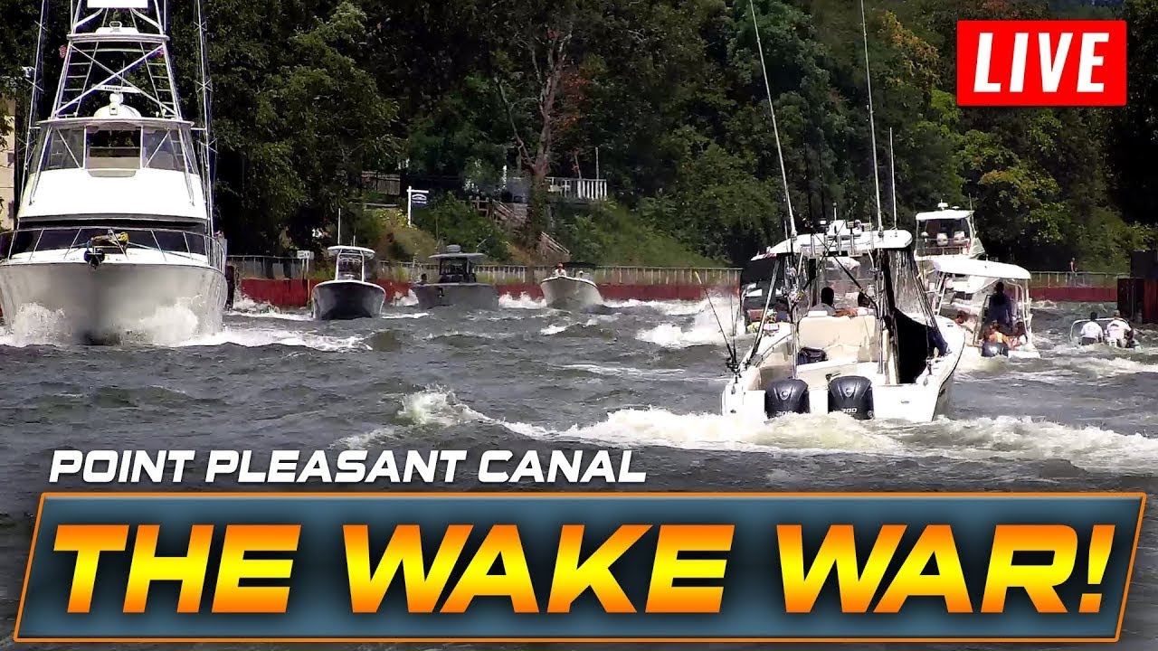 🔴 LIVE WAKE WARS AT POINT PLEASANT CANAL !! | WAVY BOATS | HAULOVER ...
