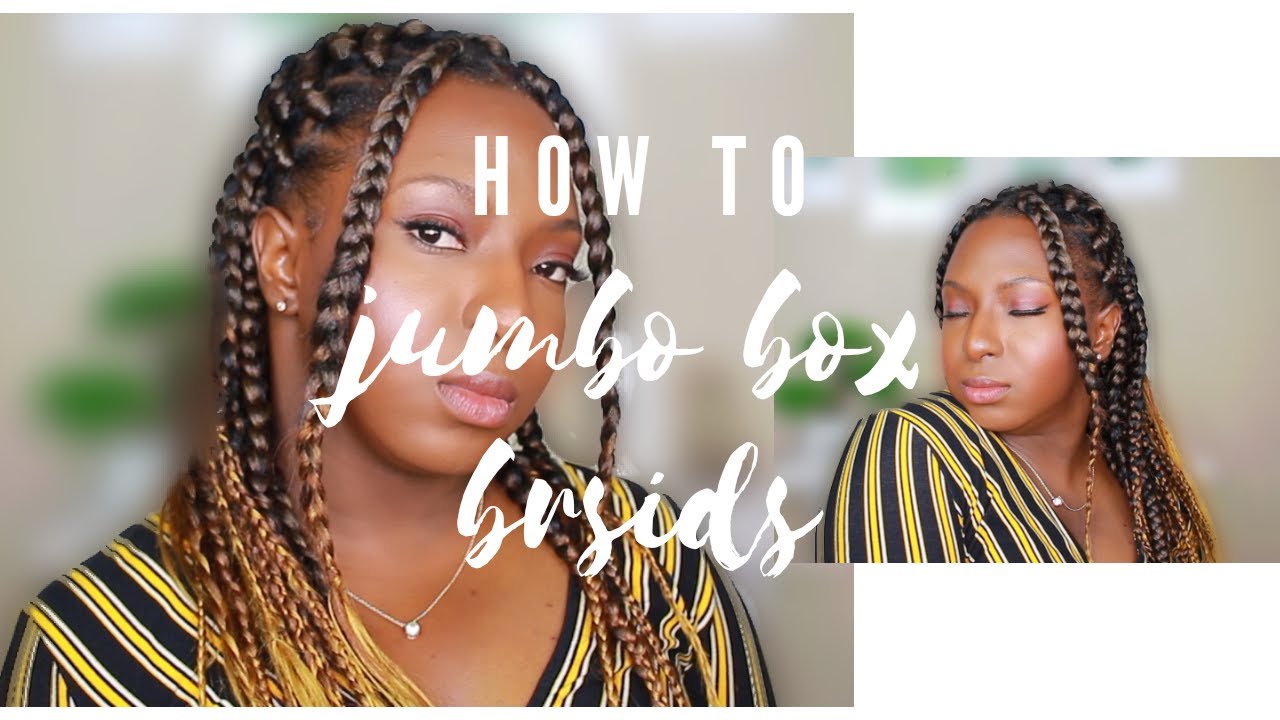 How to box braid | the ribber band method ------- Braiding 101 - YouTube