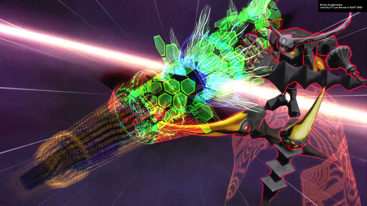 Azure Flame God (Tri-Edge) Final Boss Pt. 2 - .hack//G.U. Last Recode ...