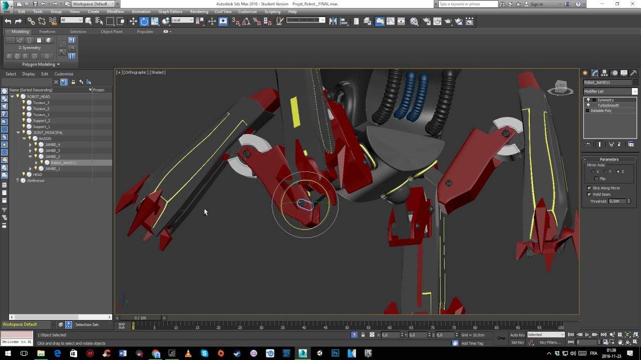 Modeling a Robot in 3DS MAX - YouTube