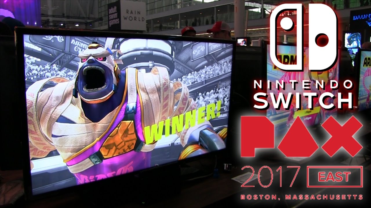 ARMS GAMEPLAY! - Nintendo Switch Booth PAX EAST 2017 - YouTube