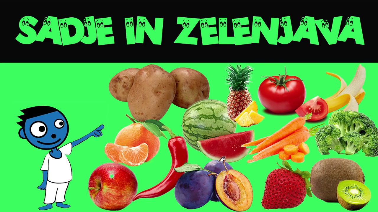 prepoznaj sadje in zelenjavo / učenje za otroke - YouTube