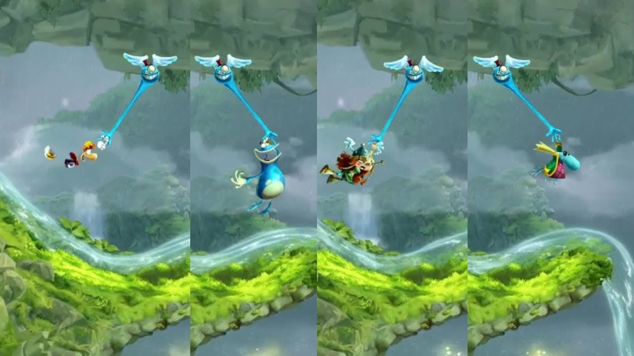 Rayman Legends Definitive Edition - All Characters Swinging Animations ...