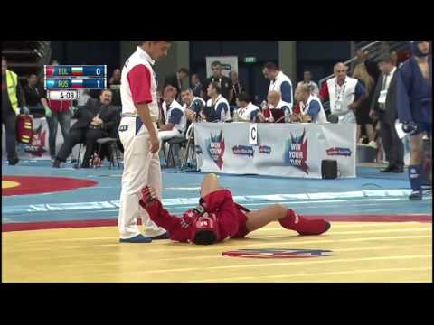 COMBAT SAMBO WC 2016 74kg  BENISHEV VALENTIN BUL   MAKHACHOV ISLAM RUS