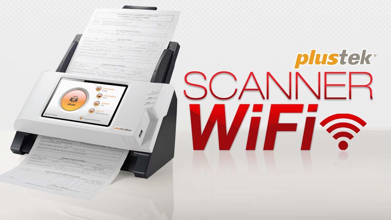 Scanner WiFi & Network eScan A150 Plustek - YouTube