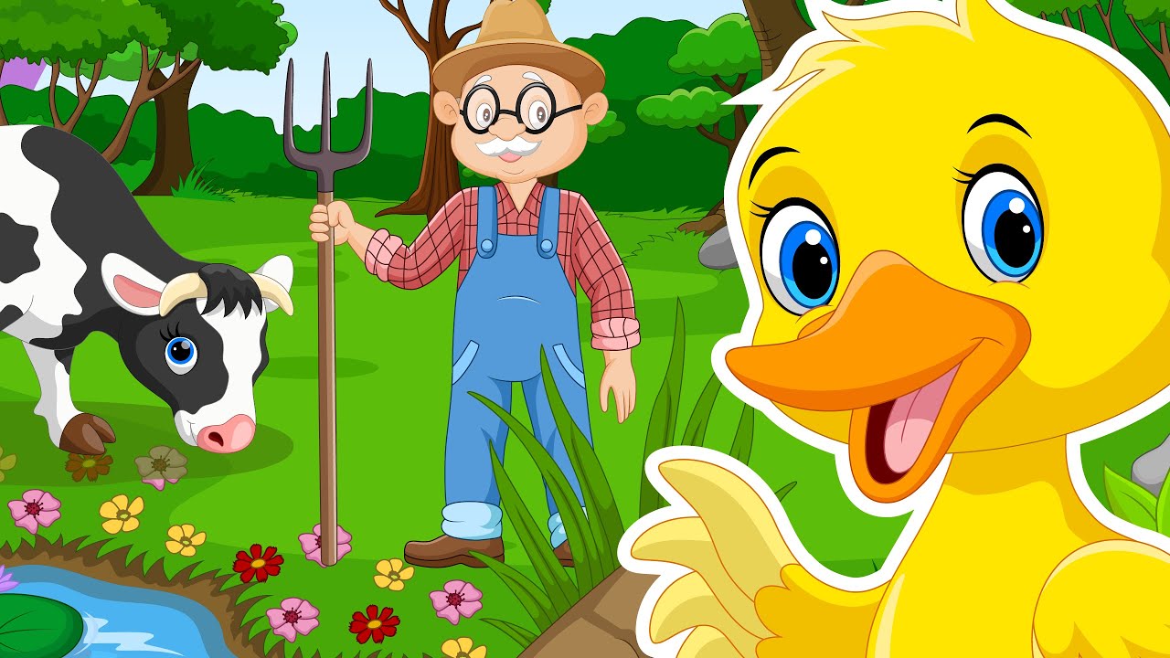 Old MacDonald Had A Farm + Five Little Ducks Kids Songs | Best FUN ...