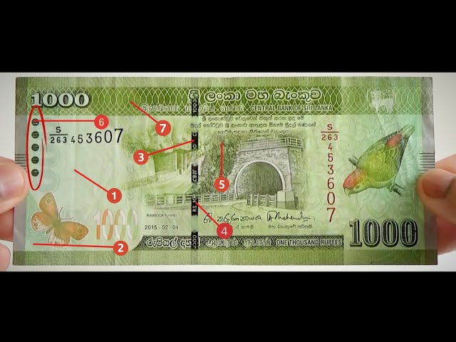 Sri Lankan Rupee 1000
