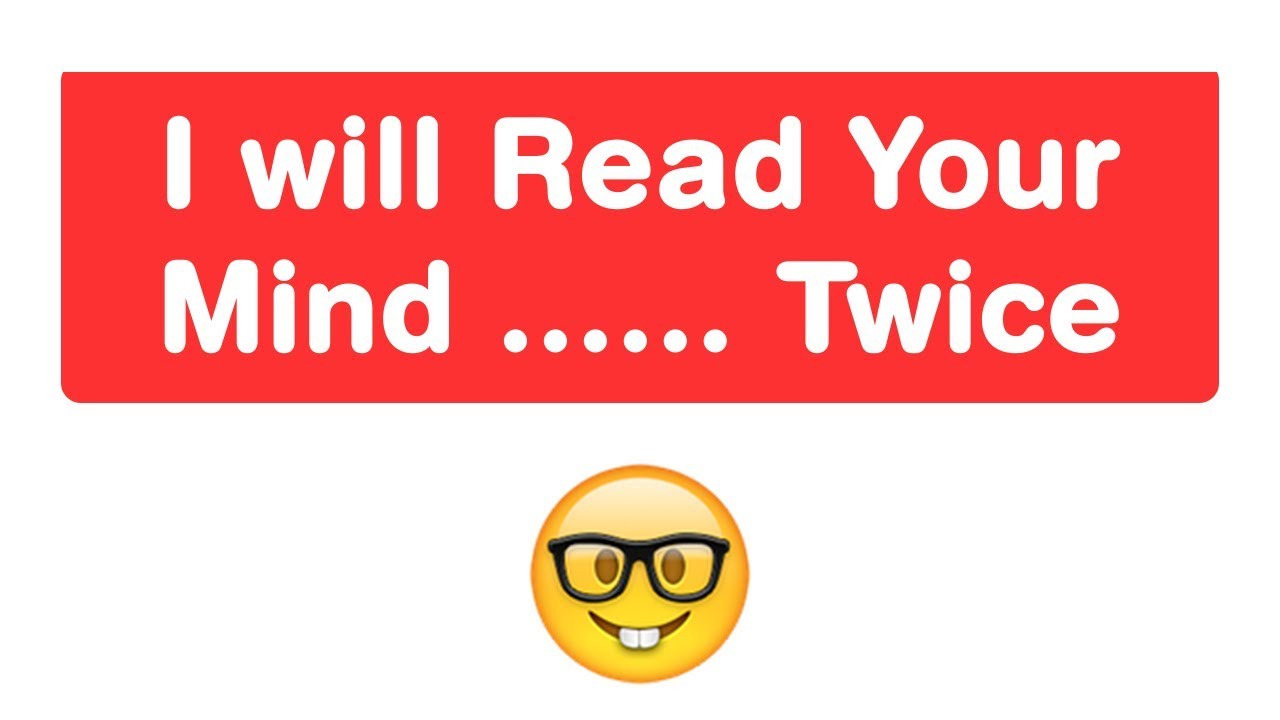 I will Read Your Mind Twice | Math Magic Trick - YouTube