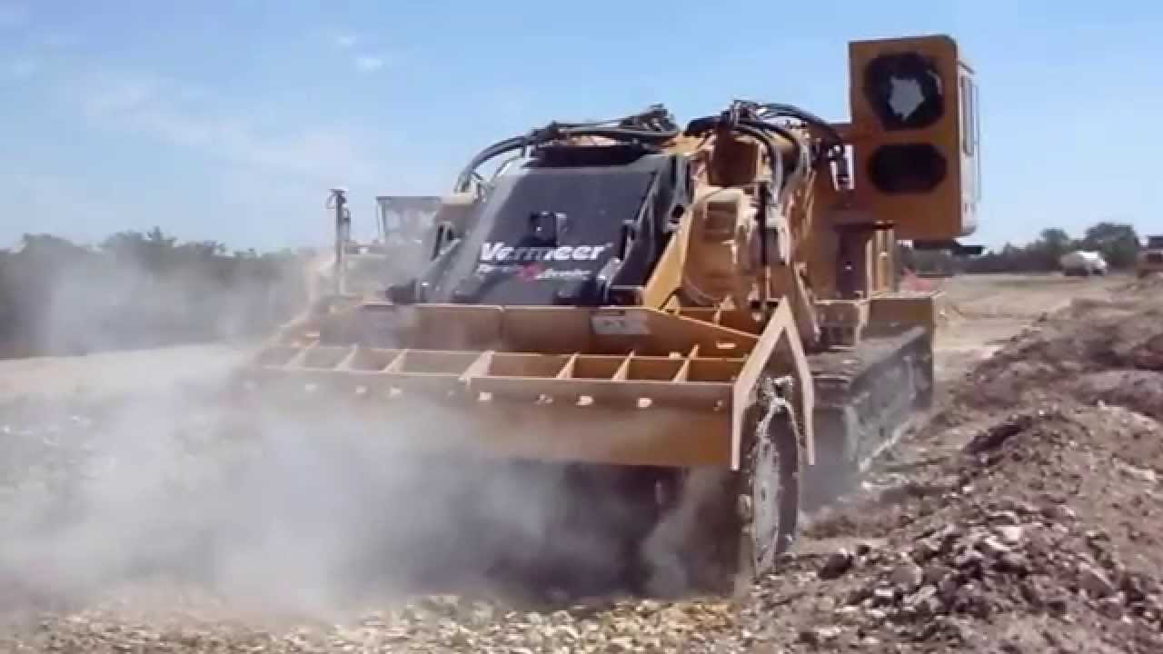Our Vermeer 1255 Miller in action at Stevens Ranch - YouTube