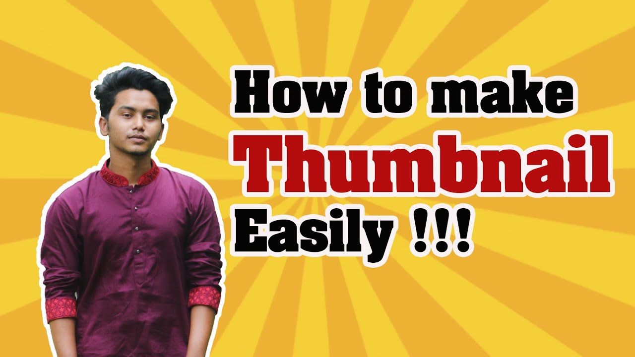 How to Create YouTube Video Thumbnail With Photoshop | Adobe Photoshop ...