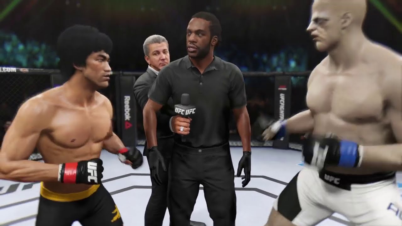 Bruce Lee vs. Old Alien - EA Sports UFC 2 - Dragon Fights 🔥🐲 - YouTube