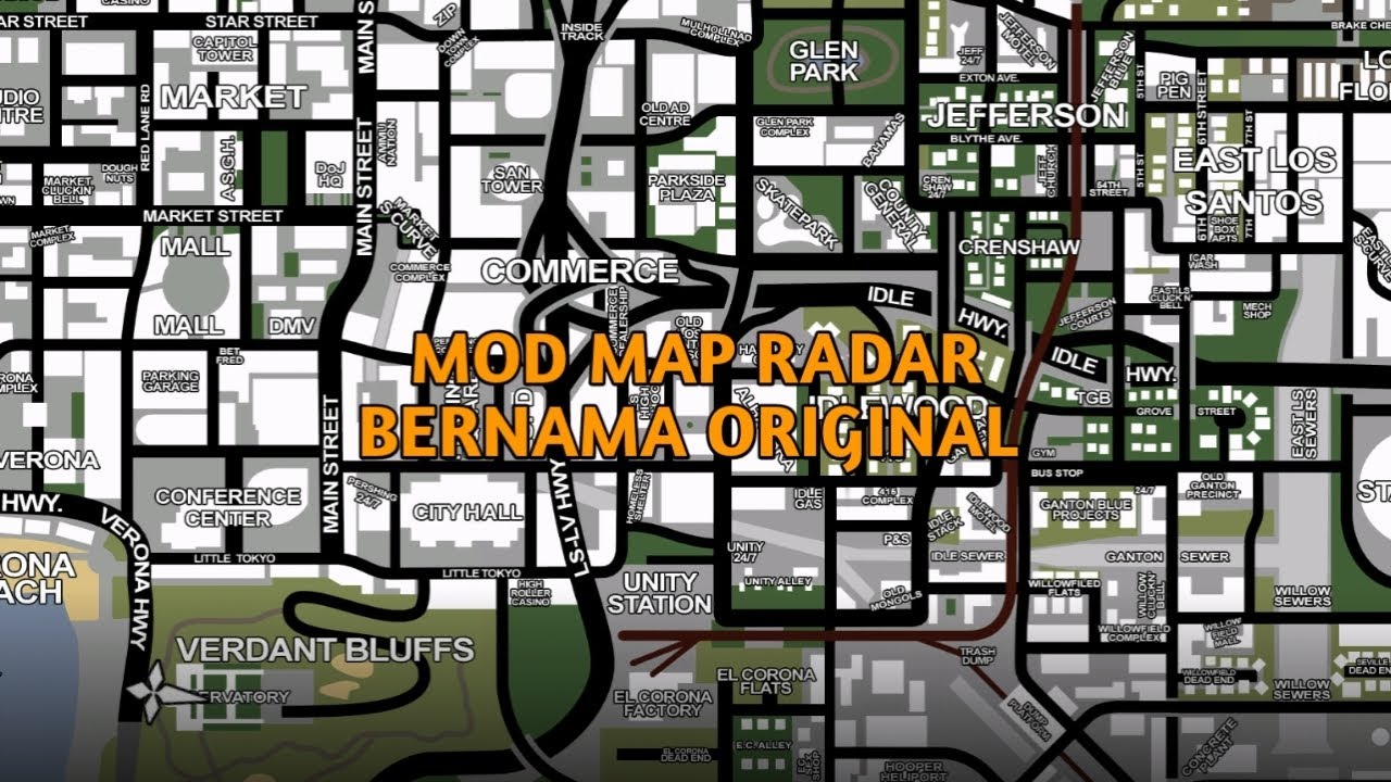 MODMAP RADAR BERNAMA ORIGINAL+ TUTORIAL PEMASANGANNYA || MODPACK MAP GTA SAMP - YouTube