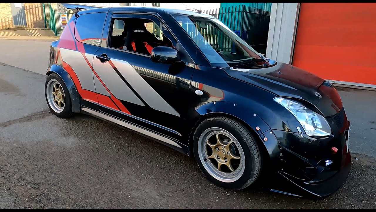 Monster Supercharged modified widebody Suzuki Swift Sport pocket rocket ...