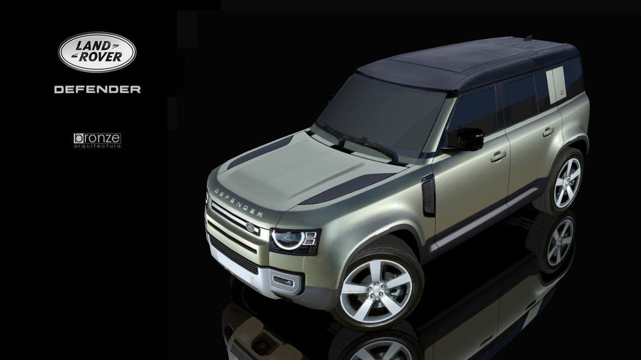 New 2020 Land Rover Defender 110, 3d model - YouTube