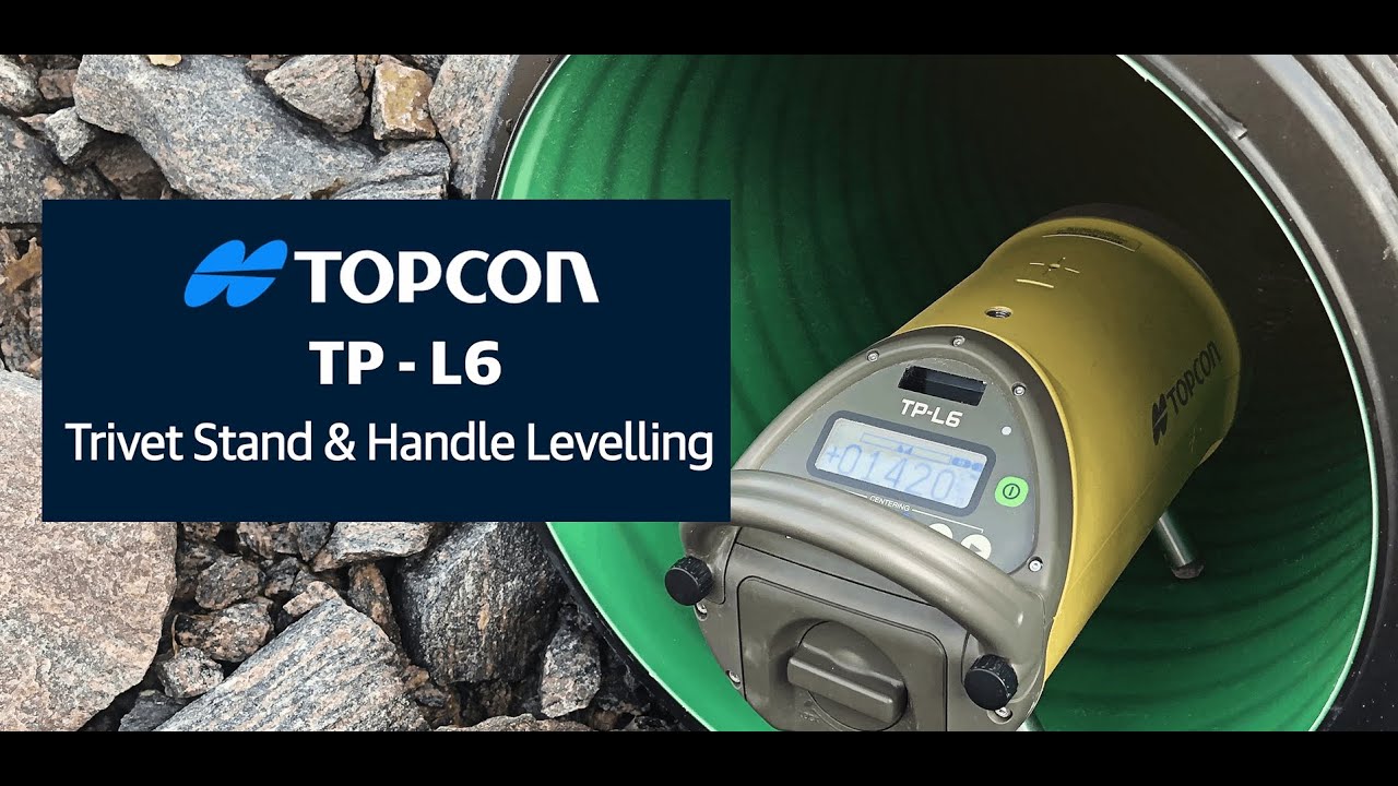 Topcon TP-L6 Pipe laser - How to set the Trivet Stand Handle ...