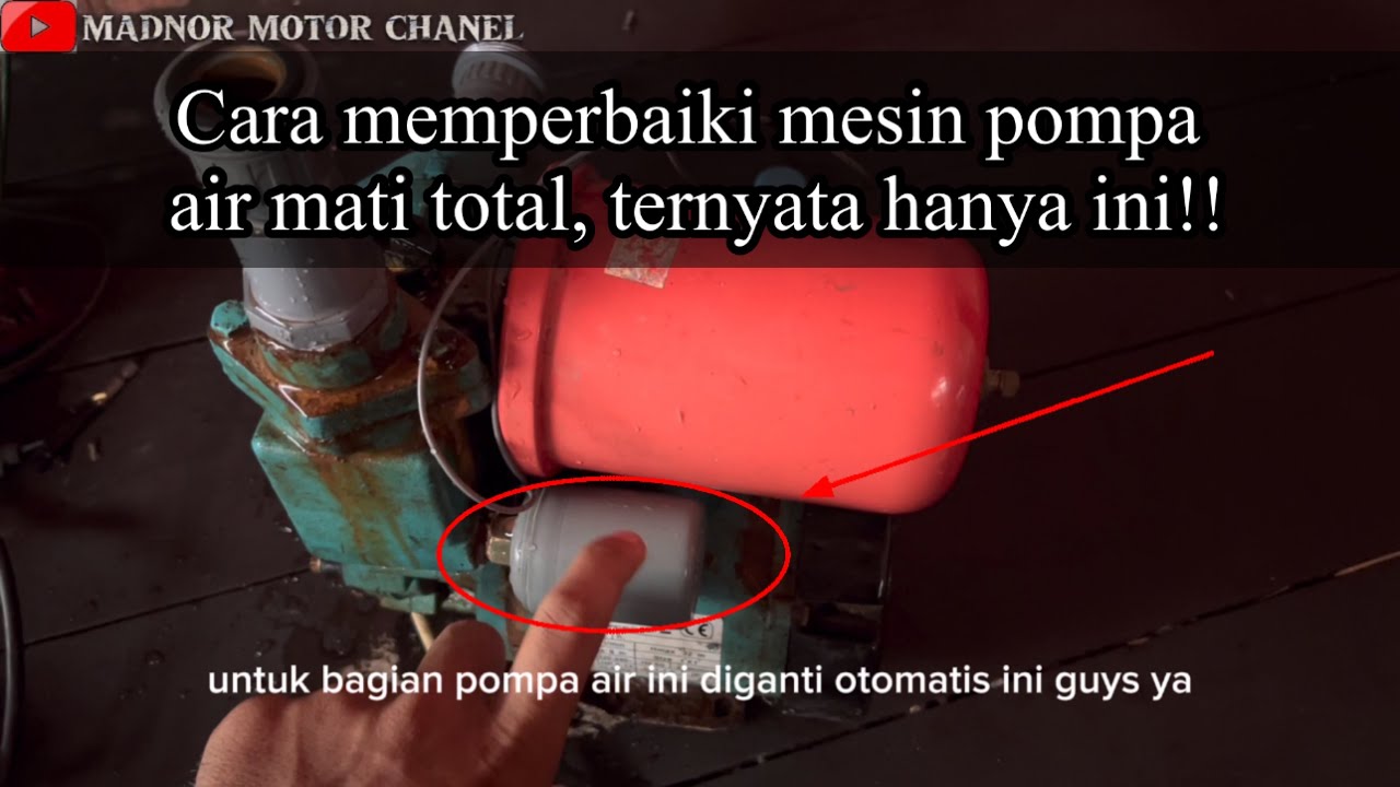 Cara memperbaiki mesin pompa air mati total, ternyata hanya ini!! - YouTube