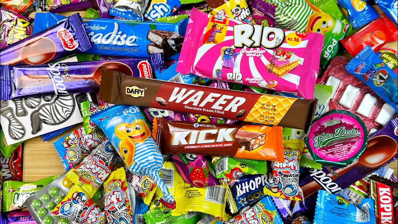 Rio Sweet Candies | Cute Rainbow Chocolates and Lollipops Unpacking ...