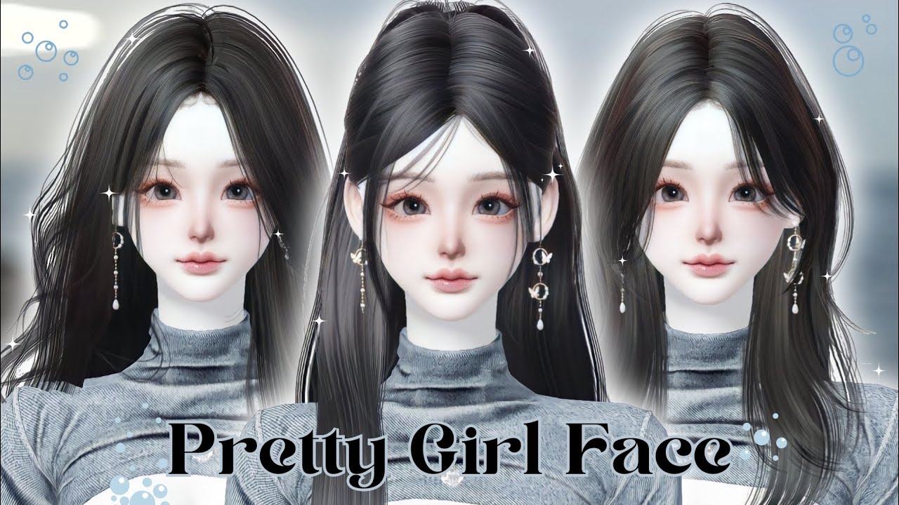 Zepeto Face Tutorial Pretty Girl Face | Oplas Zepeto Girl | Zepeto Girl ...