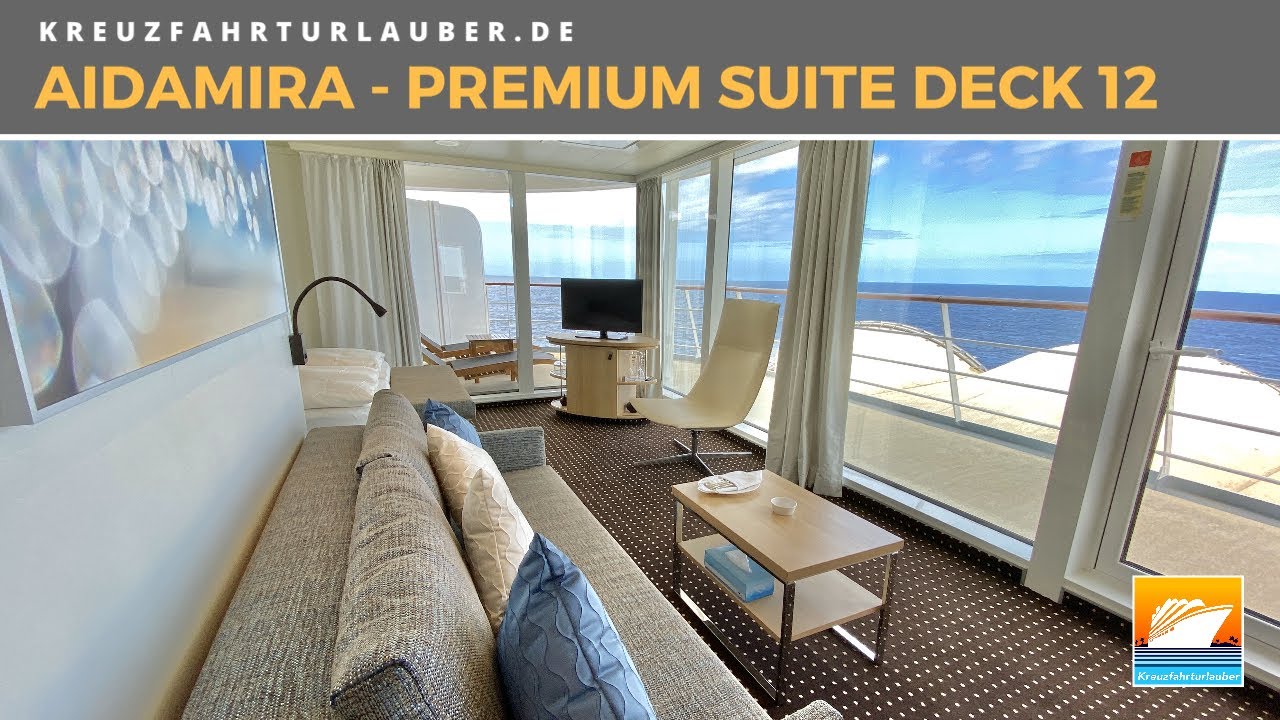 AIDAmira - Premium Suite Rundgang (neu eingebaute Version auf Deck 12 ...