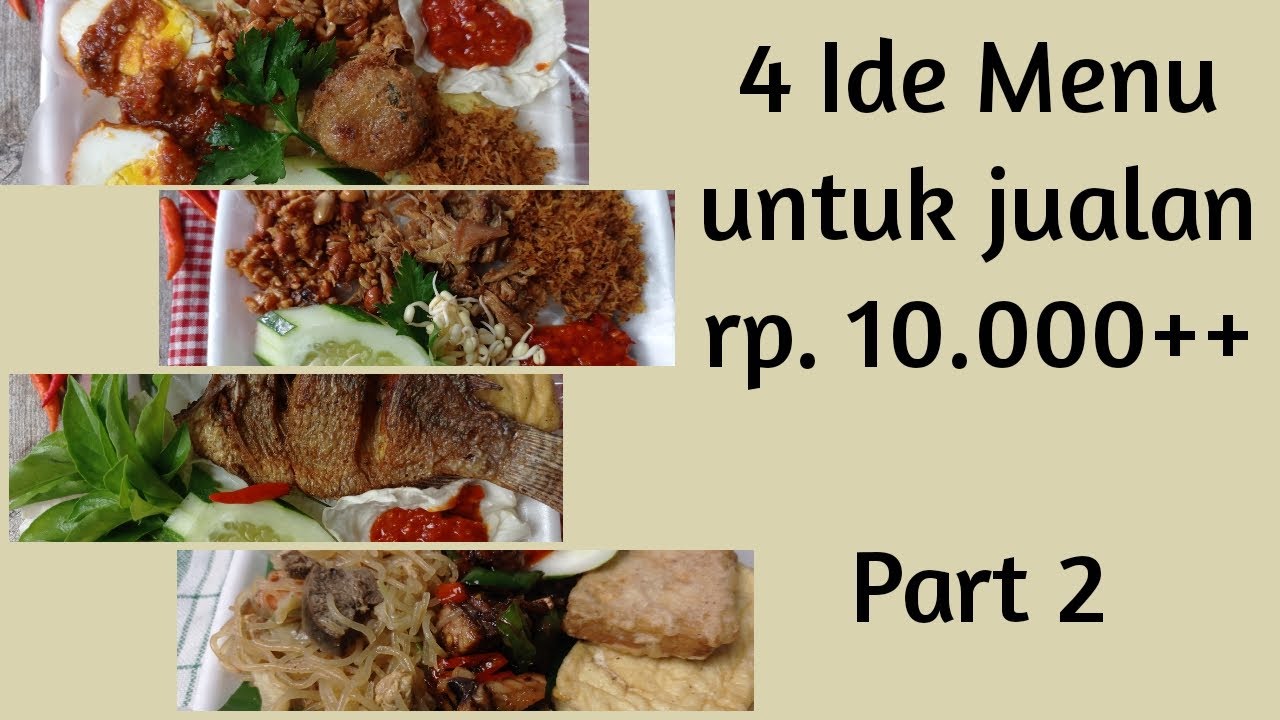 Ide menu nasi box 10000 - 4 ide menu untuk jualan PART 2 - YouTube
