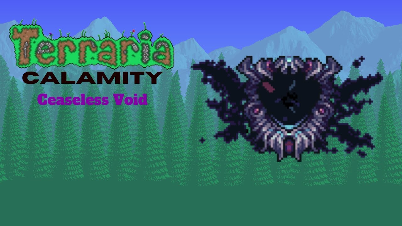 Terraria Calamity - Ceaseless Void Boss Fight - YouTube